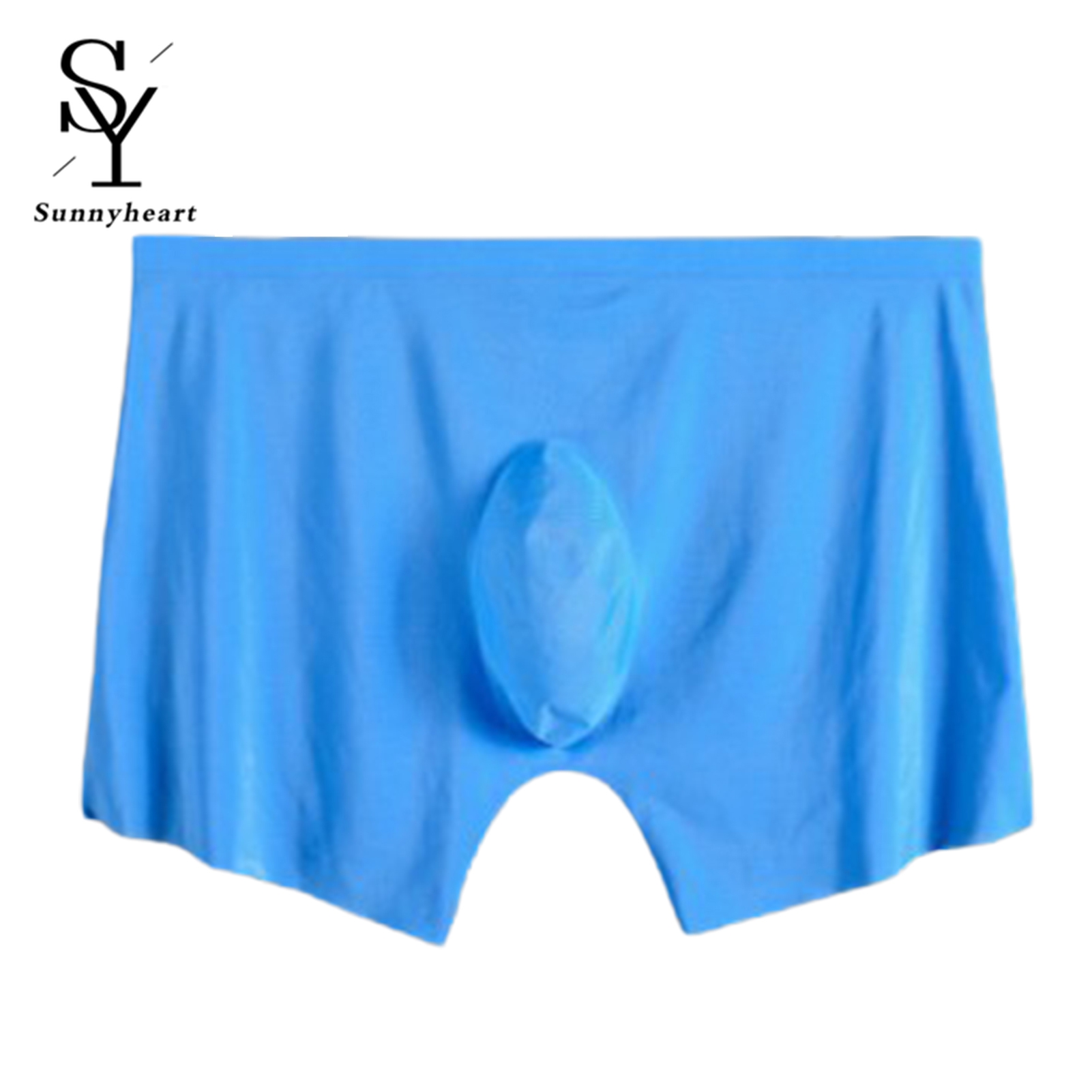Ice Silk Men Boxers U Convex Design Breathable Mid Waist Men Underpants ...