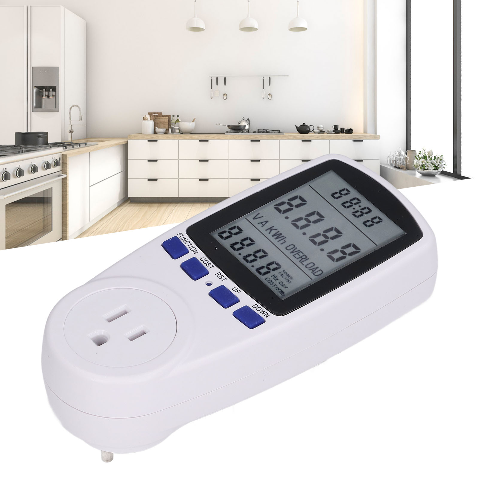 Power Meter Plug, 15A 120V Power Meter Plug Energy Monitor Overload ...