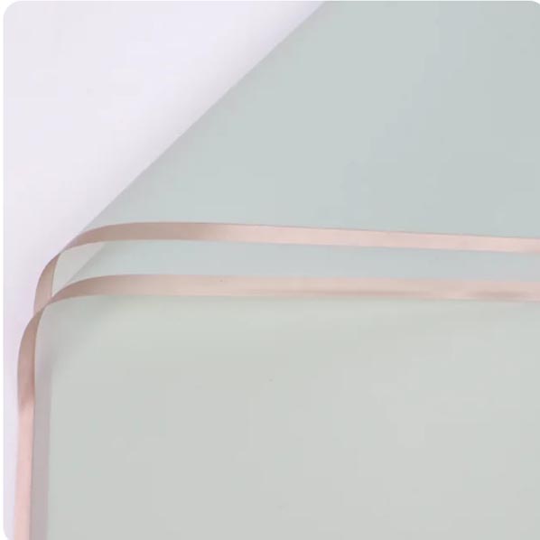 Golden Border Floral Wrapping Paper Flower Bouquet Wrapping Paper ...