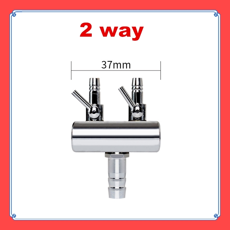 VibeVendor Stainless Steel Fish Air Flow Splitter Valve Aquarium Air ...