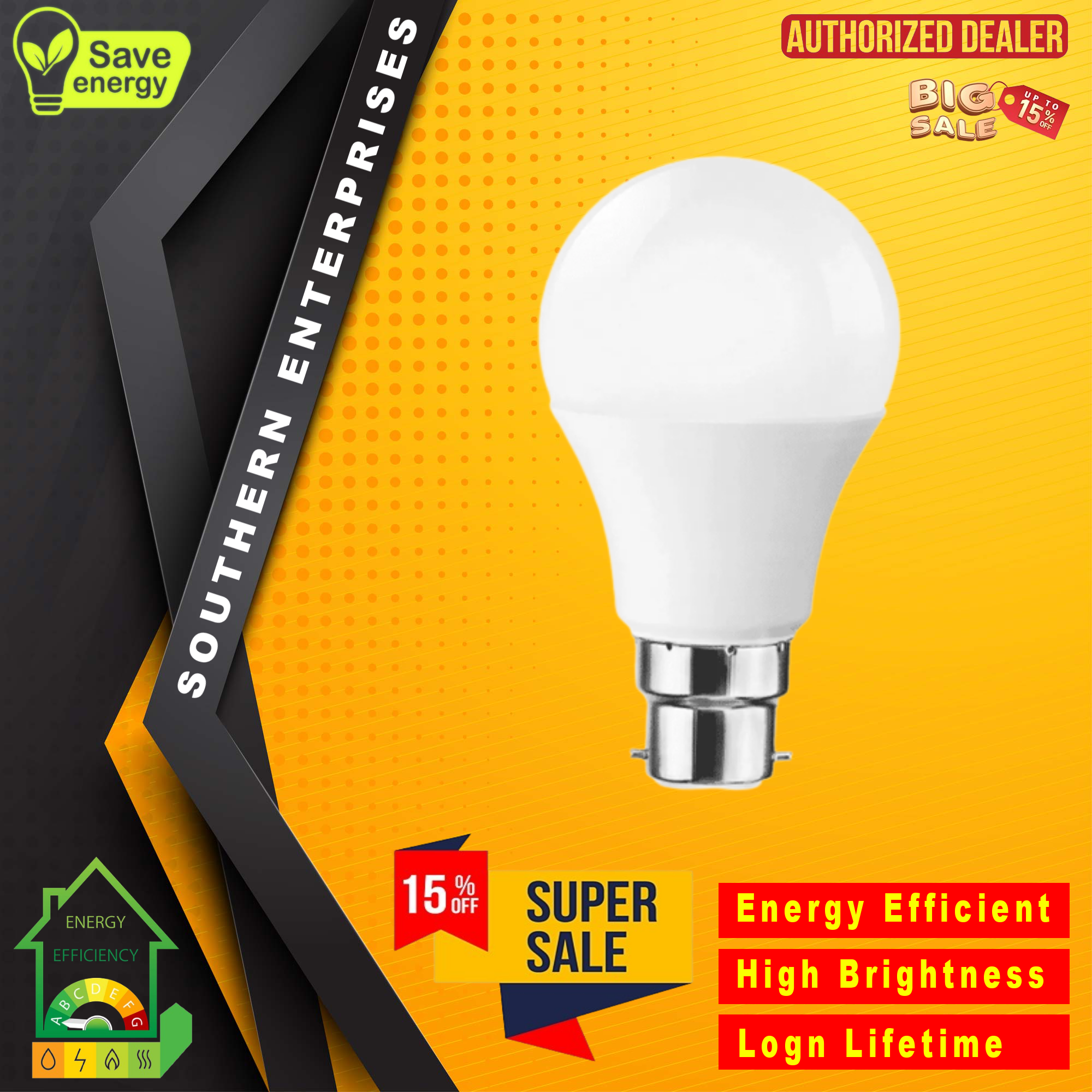 15w Orin High Power Led Light Bulbs 2 IN 1 PACK | Daraz.lk