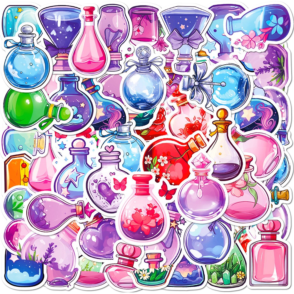 20/40pcs Magic Portions Stickers Fairy Wizarding Elixir Bottle Stickers ...