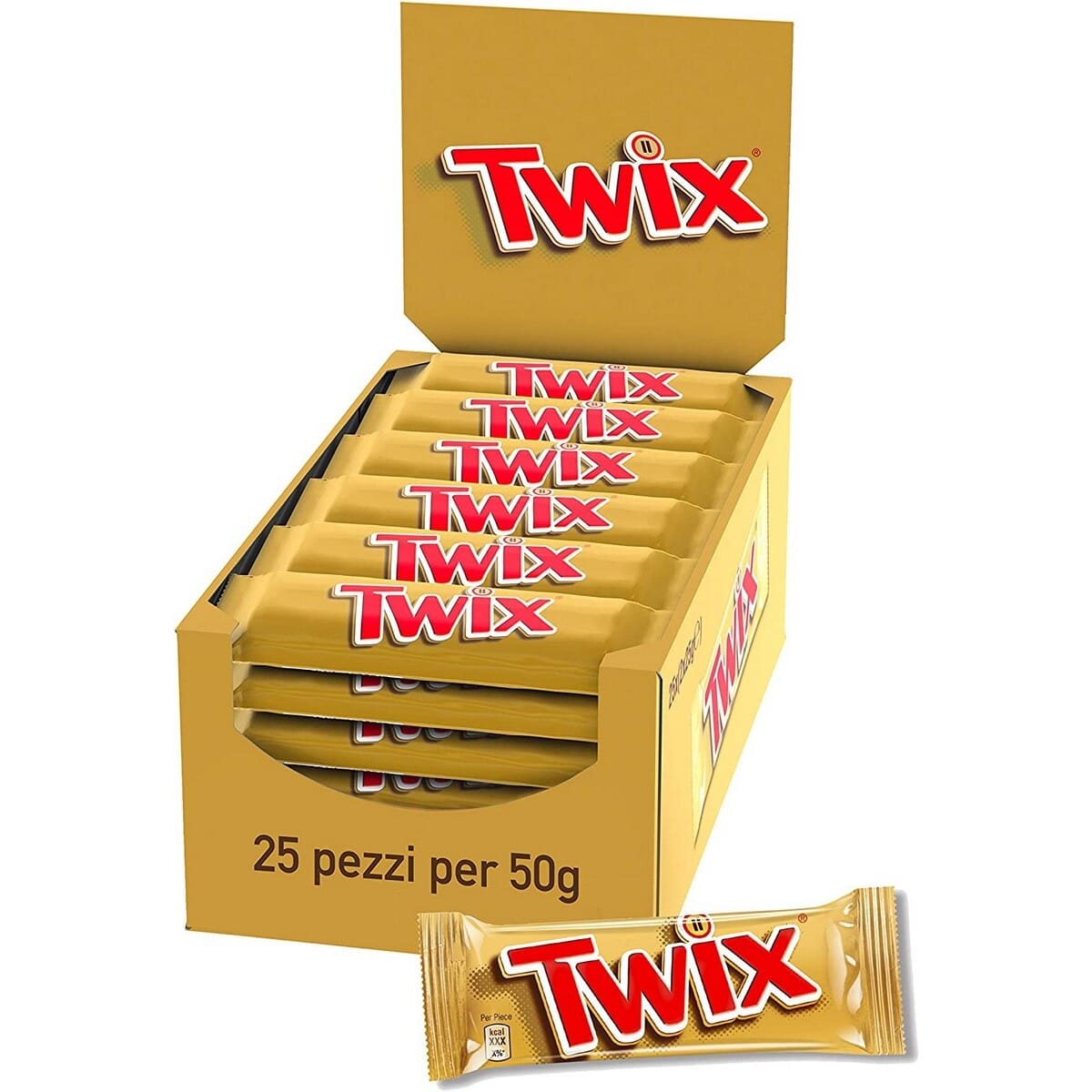 Twix Single Chocolate Bar 50g x25Pcs Pack | Daraz.lk