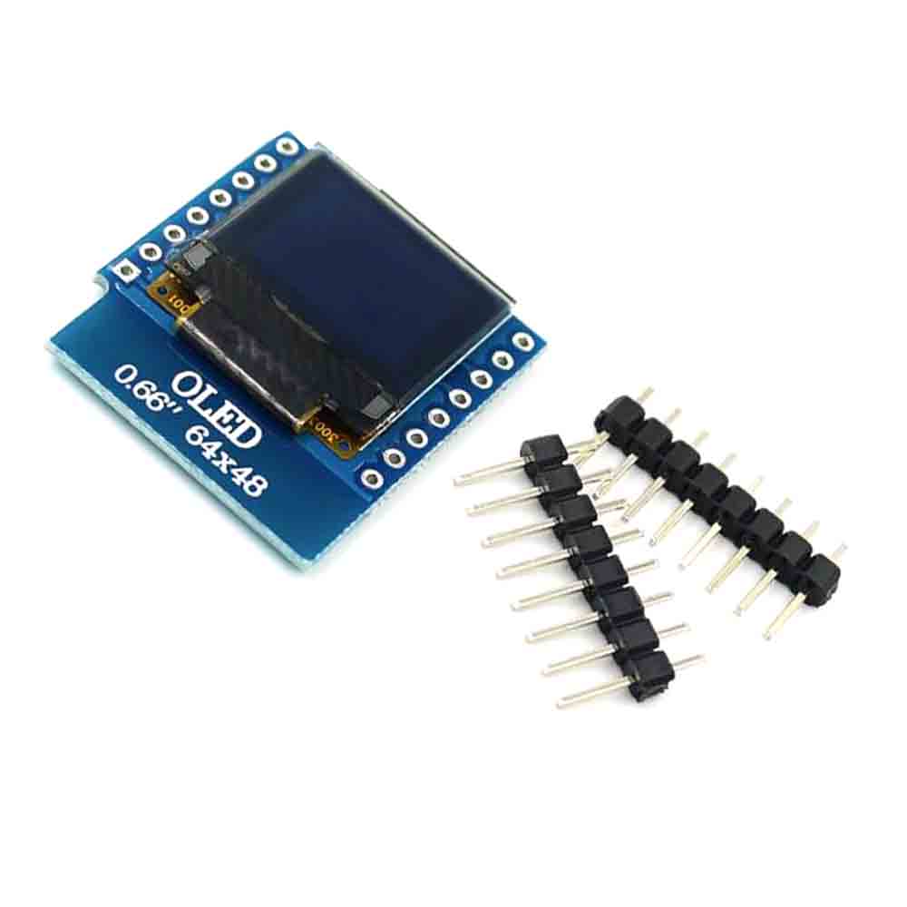 0.66 inch OLED Display Module for WEMOS D1 MINI ESP32 Module AVR STM32 64x48 0.66" LCD Screen ...