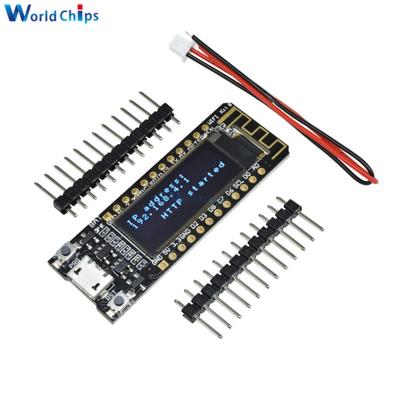 Esp8266 Wifi Chip 091 Inch Oled Cp2014 32mb Flash Esp 8266 Module Internet Of Things Board Pcb