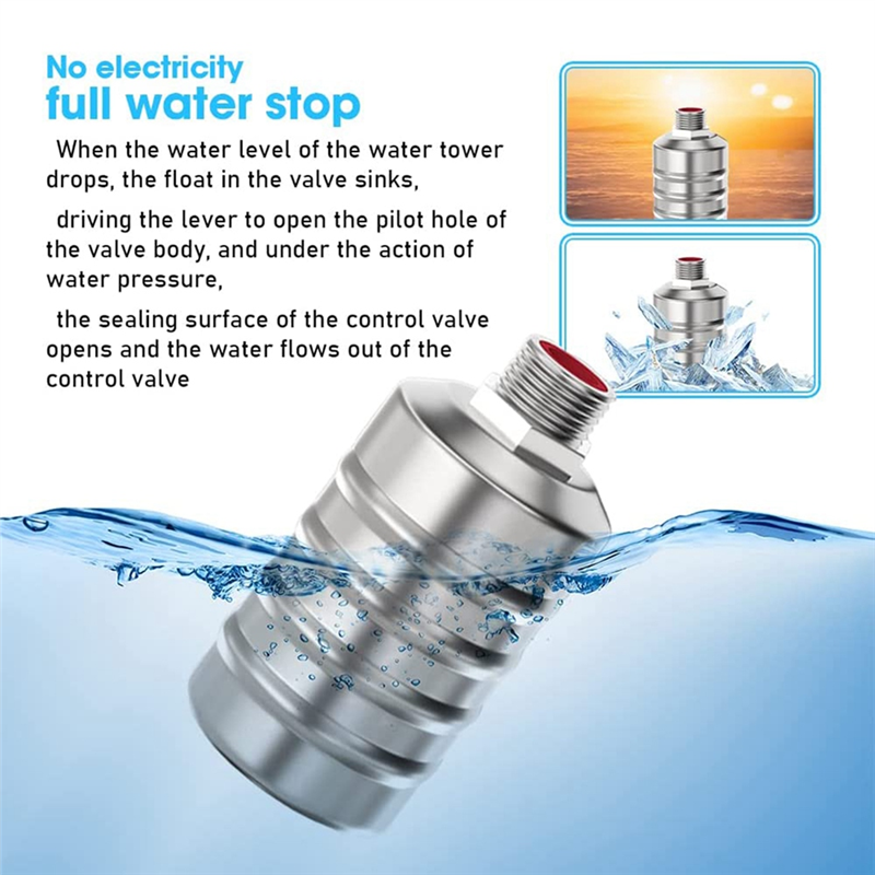 Automatic Water Level Control Float Valve Auto Shut Off Ball 1/2Inch ...