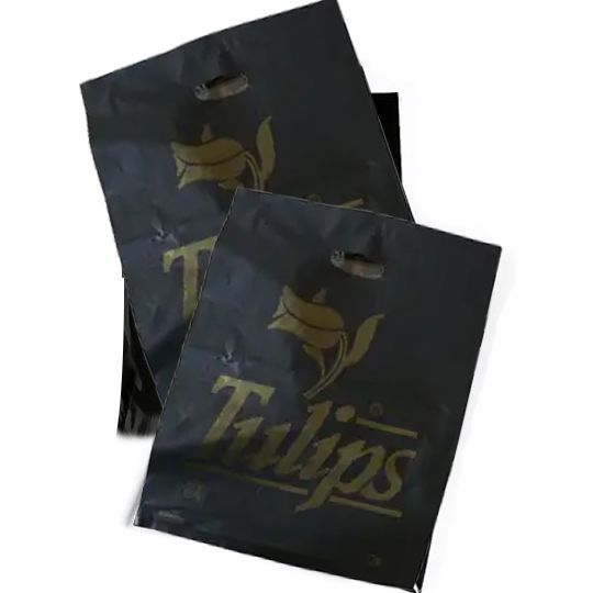 100 Pcs Textile Plain Bag Black Polythene Bags Tulip Bag | Daraz.lk
