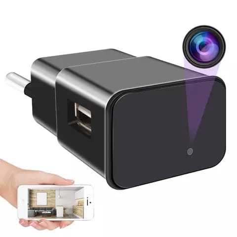 USB Charger Camera - Wall Plug Charger, AC Power Adapter Wireless 1080P ...