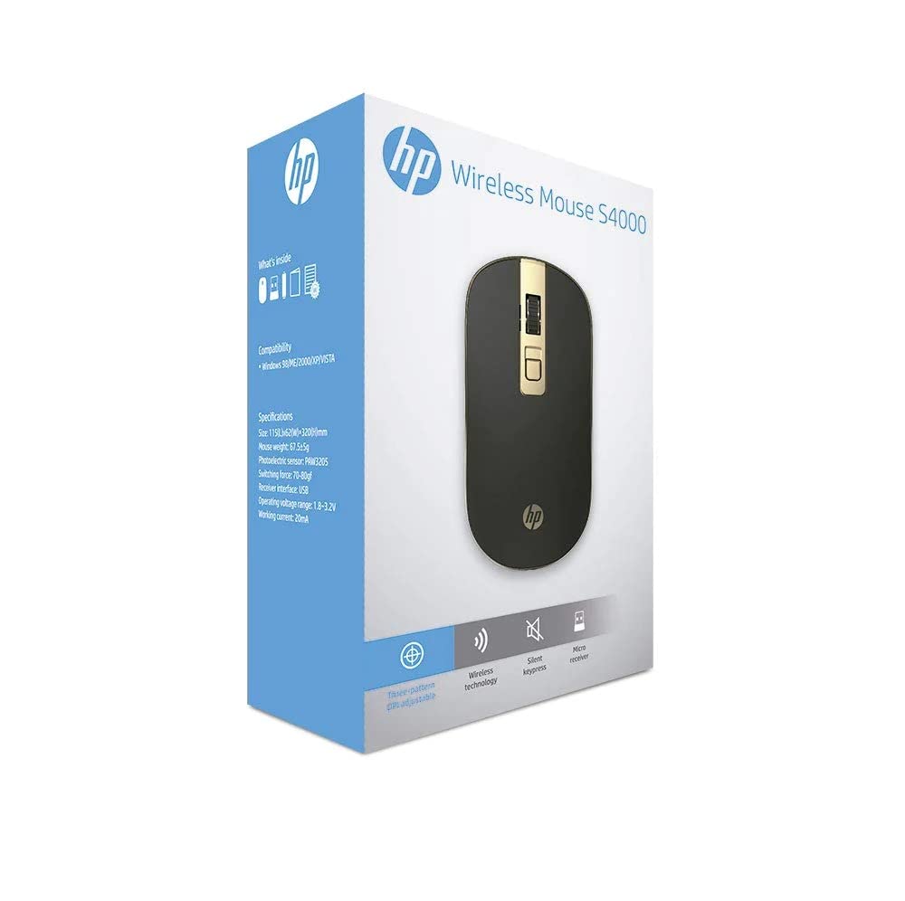 HP S4000 Optical USB Wireless Mouse | Daraz.lk