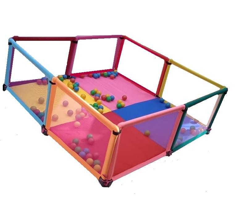 Baby Play Pen | 8 Panel Play Pen with 50 Balls | Size 6ft x 6ft | High ...