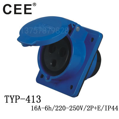 【BestGO】CEE-413 Industrial Waterproof Socket TYP-423 Oblique Socket 16a ...