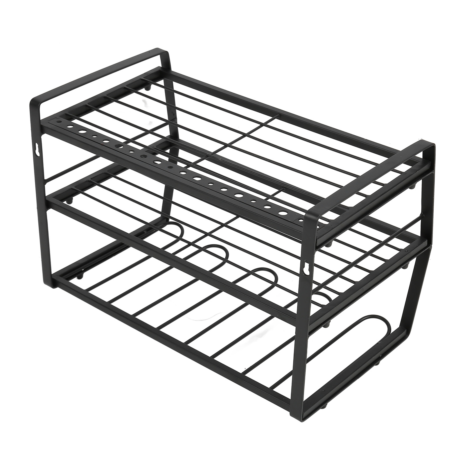 Power Tool Storage Organizer Black Wall Mount Power Tool Organizer High Capacity Iron Quick