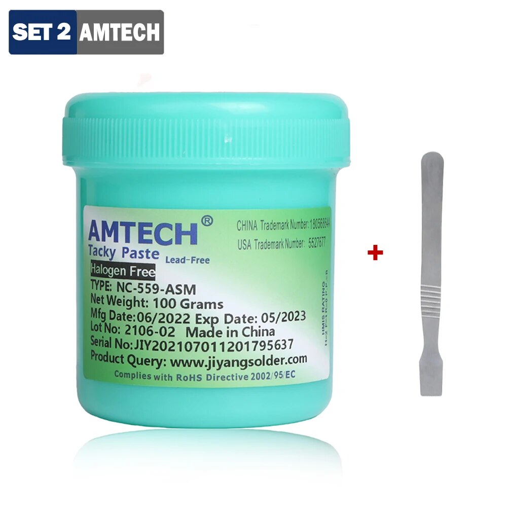 solder paste AMTECH NC-559-ASM 100g Flux Lead-Free Solder Flux Solder ...
