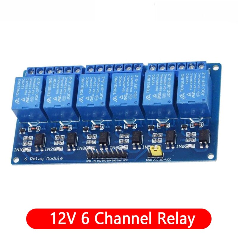 5v 12v 1 2 4 6 8 way relay module for arduino 1 2 4 6 8 channel relay module with optocoupler ...