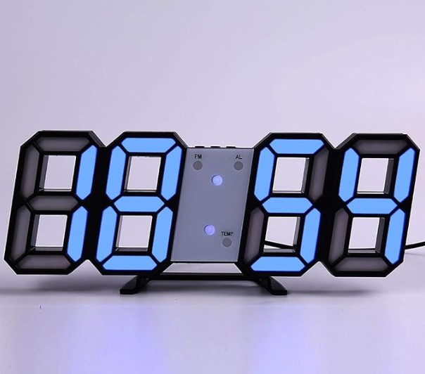 3D LED Digital Wall Clock 719262 | Daraz.lk
