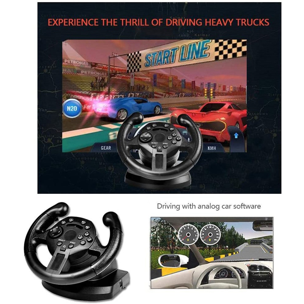 Game Racing Steering Wheel for Steering Wheel Vibration Joysticks ...