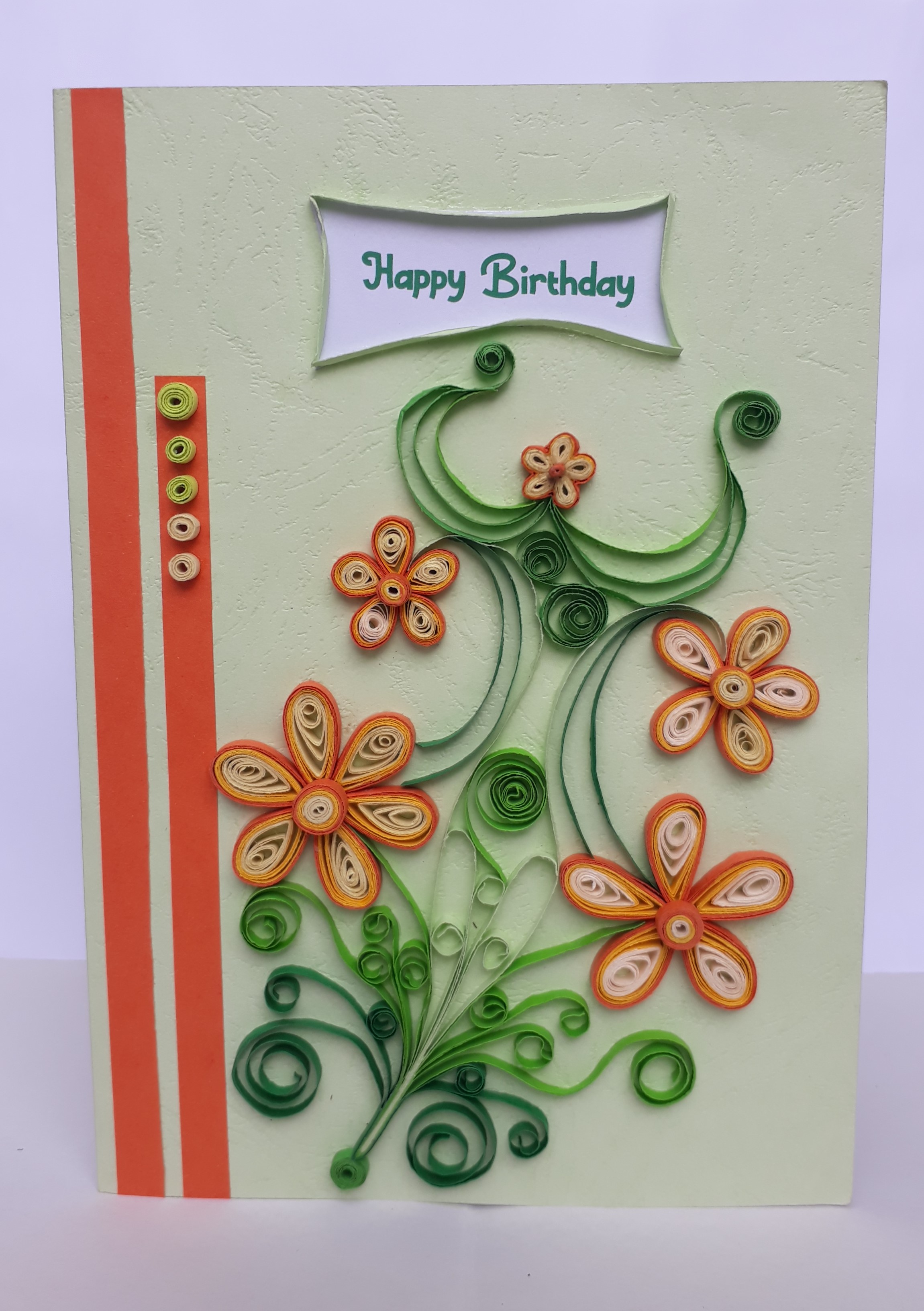 Birthday Card ,Greetings card ,Handmade Paper Quilled Greeting Cards ...