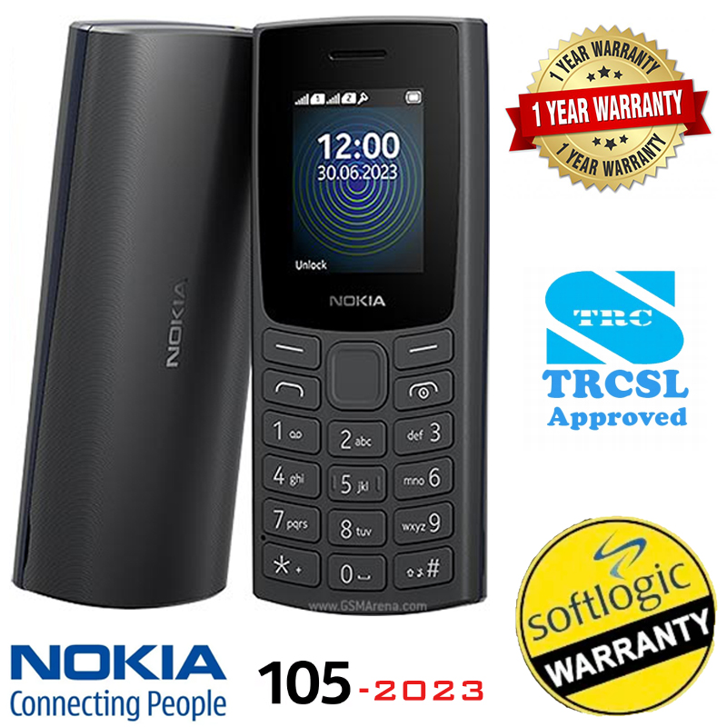 Nokia 105 (New) 2023 | TRCSL Approved | 1 Year Softlogic Warranty ...