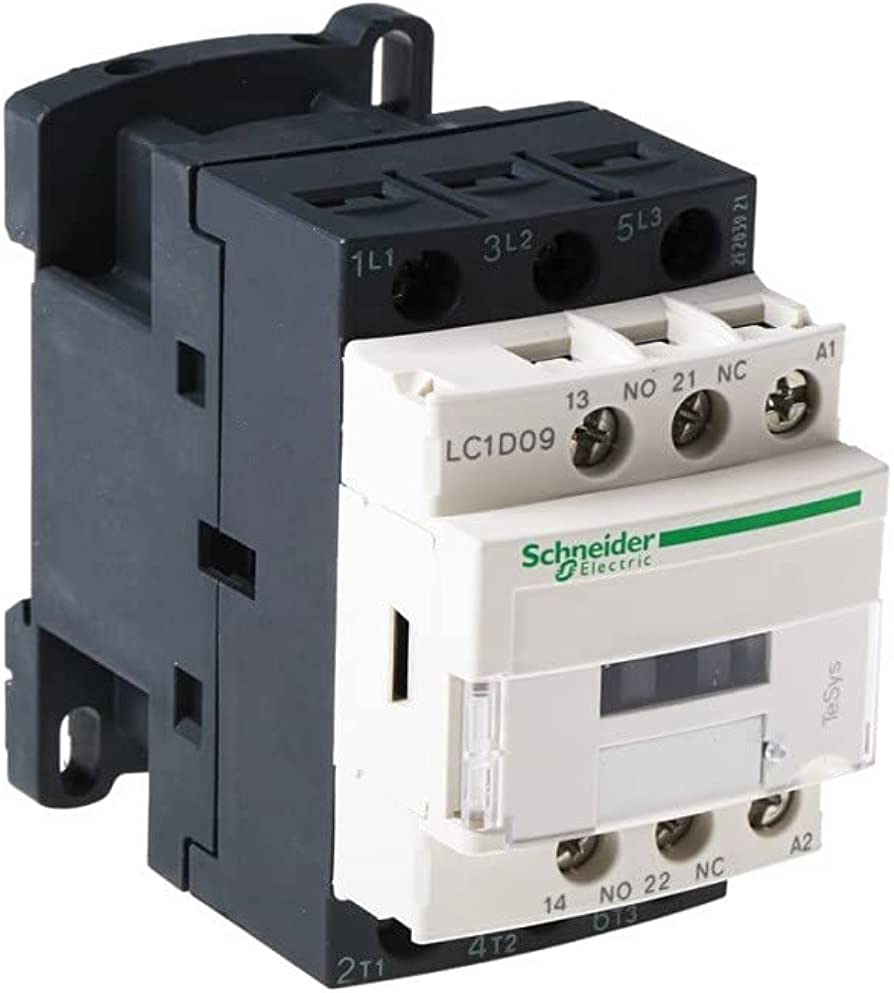 Schneider AC contactor LC1D09 contactor 220v AC 3 Phase 3-Pole 50/60Hz 3P Rail Mounted Contactor ...