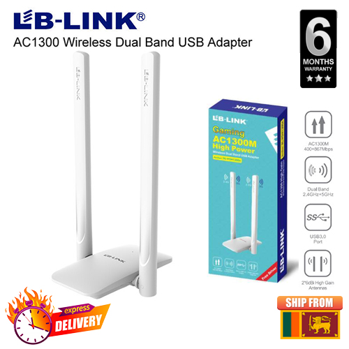 LB-link BL-WDN1300A AC1300 Dual Band DUAL ANTENNA WIFI ADAPTER HIGH ...