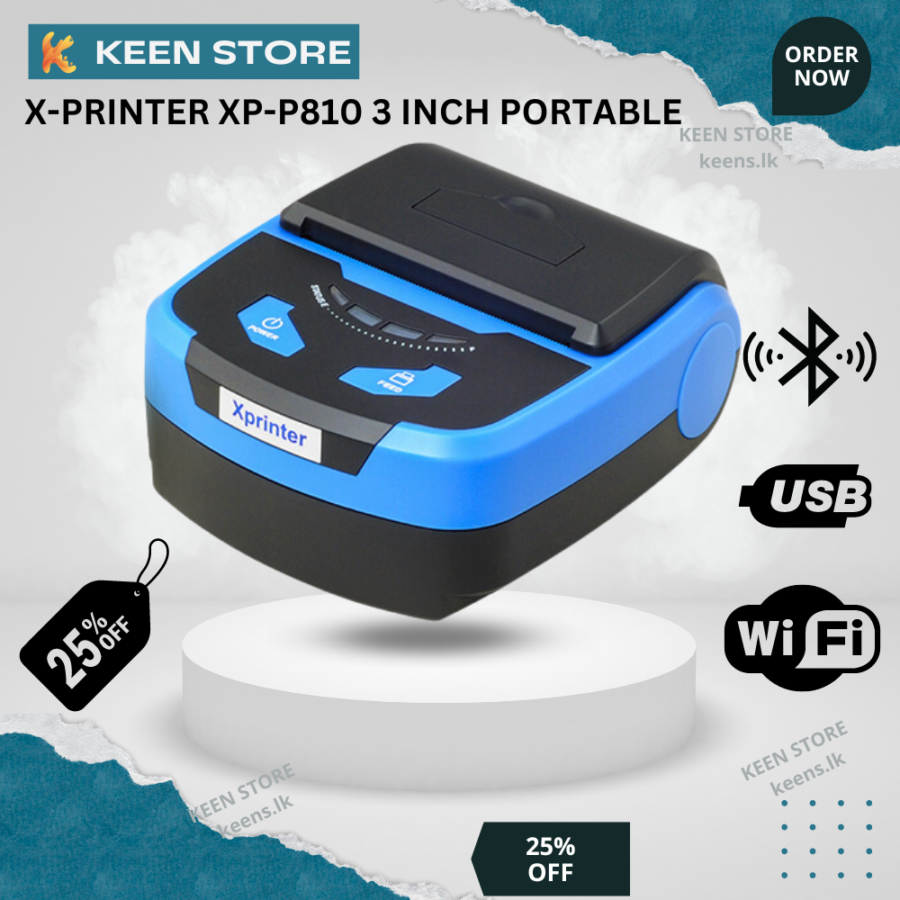 X-PRINTER XP-P810 3 INCH PORTABLE POS THERMAL PRINTER | Daraz.lk