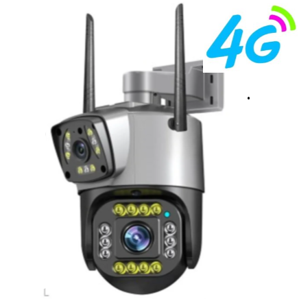 G6 Dual 5MP | 4G Sim/ WiFi HD Wireless Dual lens CCTV Camera 360 view ...