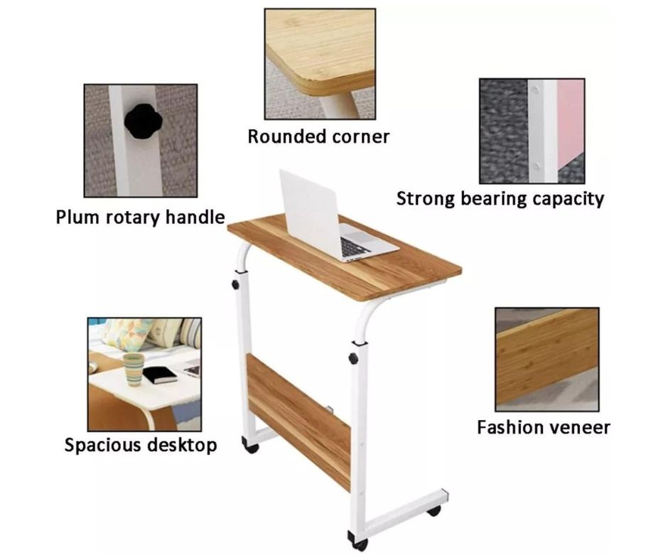 Portable laptop and study table, Computer Table Adjustable Portable ...