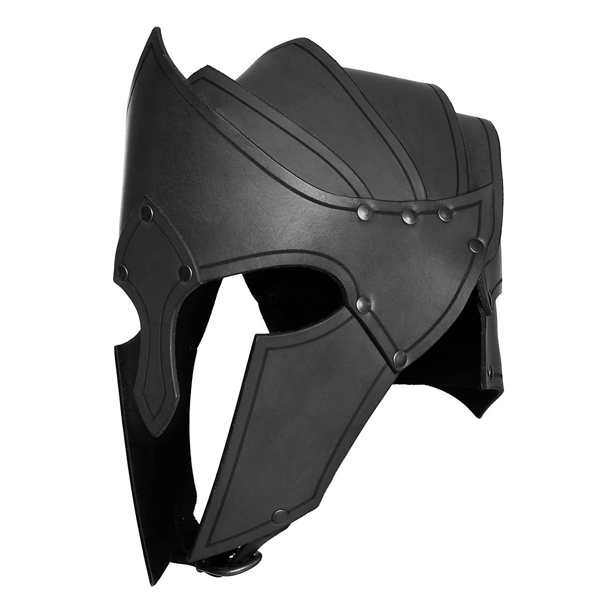 Medieval Retro Leather Renaissance Masks Steampunk Viking Larp Knight ...