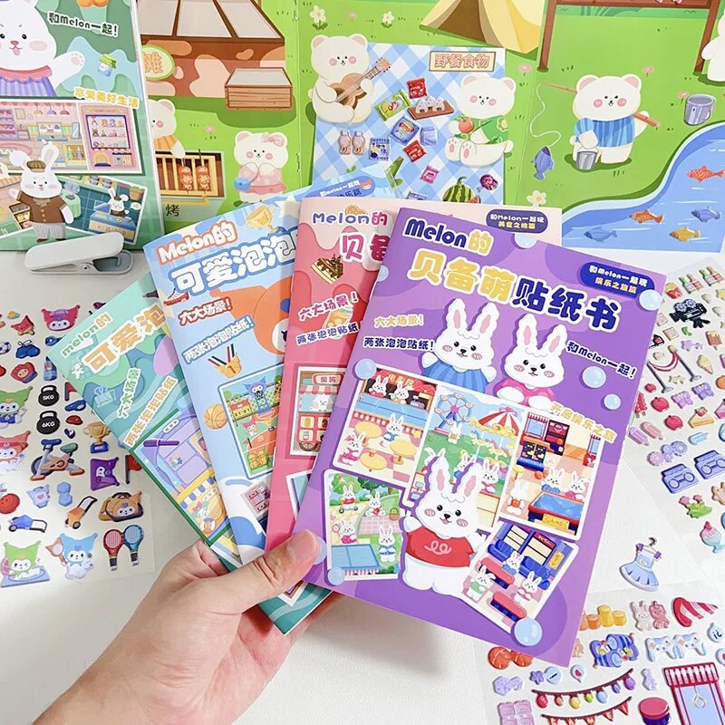 Sheet Stickers for Kids Kpop Pretty Aesthetic Cute Set Pack Handmade ...