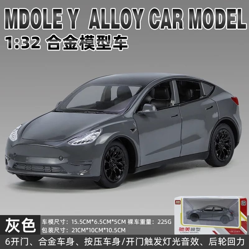 1:32 Scale Die Cast Tesla Model Y Zinc Alloy Model Car with Sounds ...