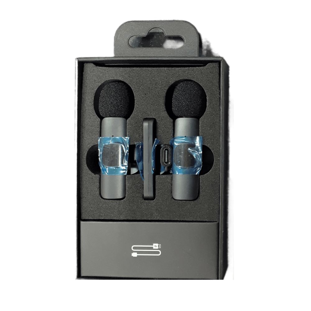 Dual Bluetooth Microphone K9 Wireless Lavalier Microphone Noise ...