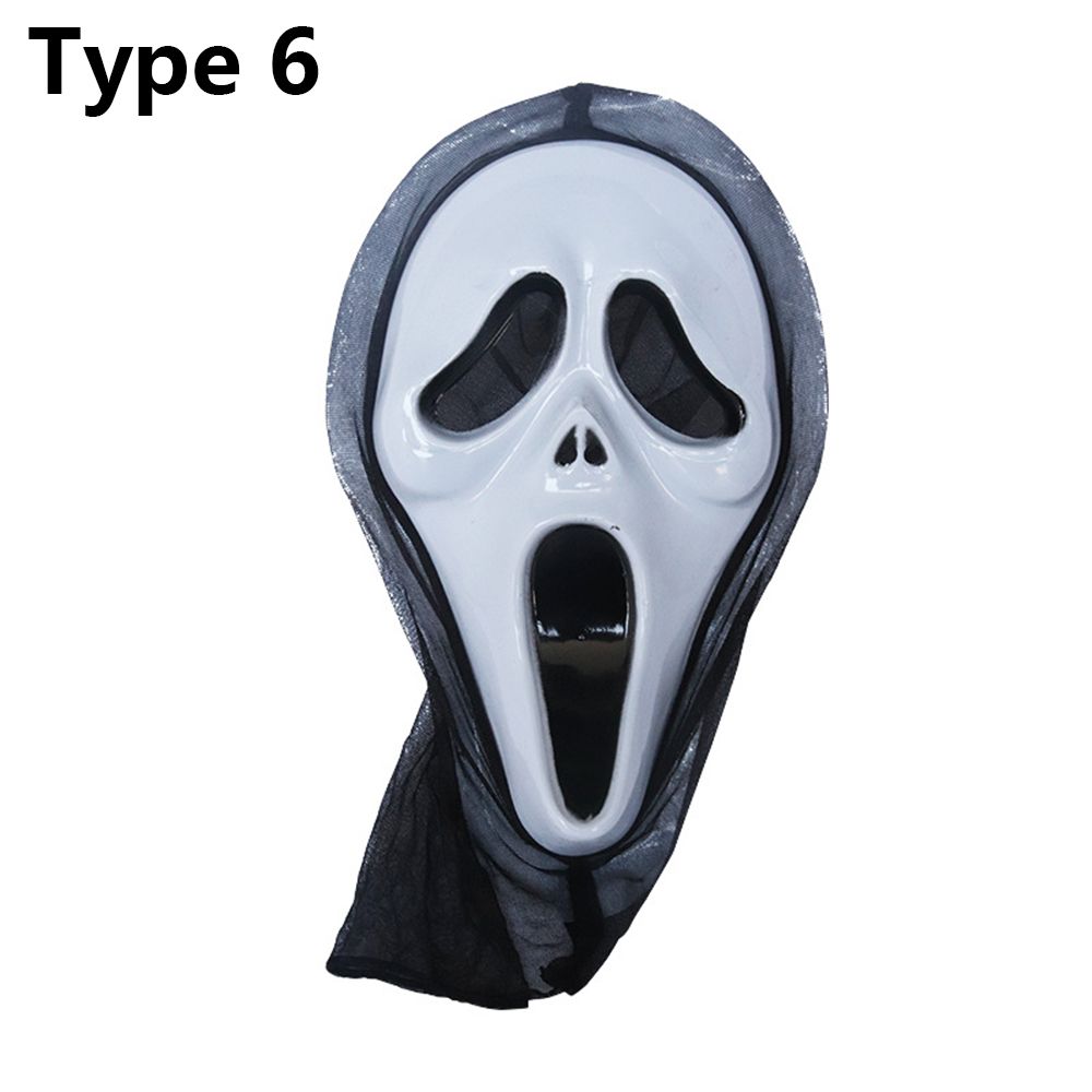 Scary Halloween Costume Cosplay Prop Face Mask Screaming Grimace ...