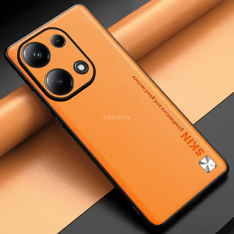 Vantime for Xiaomi Redmi Note 13 Pro 4G / Poco M6 Pro 4G Case Synthetic Leather Slim Matte Cover ...