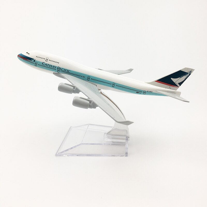 16cm Cathay Pacific Airlines Airplane Model Boeing 747 Metal HongKong ...
