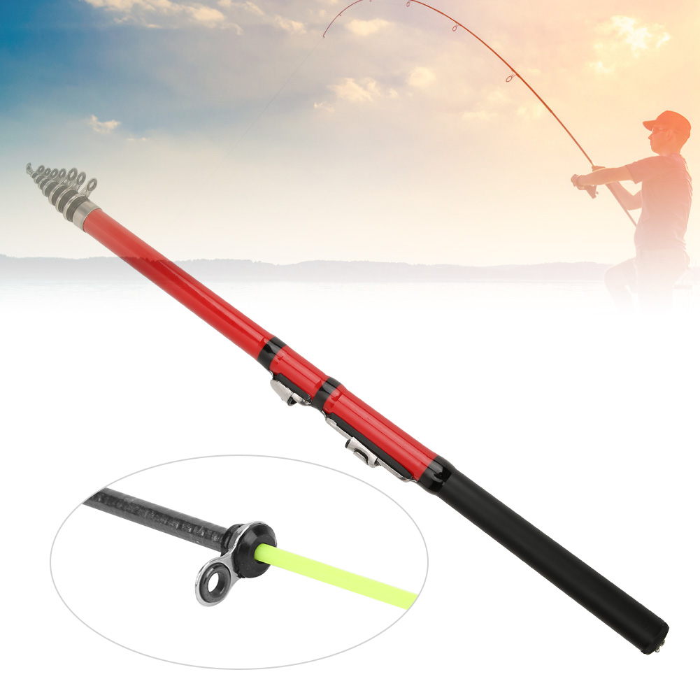 【LATS Store】Mini Rod Outdoor Carbon Telescopic Section Pole Soft Tail ...