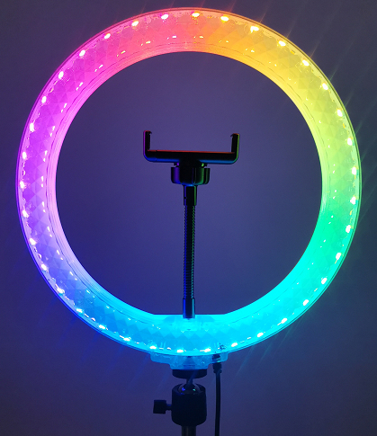 13inch 10Inch RGB LED Soft Ring Light Phone Clip Colorful Photography ...