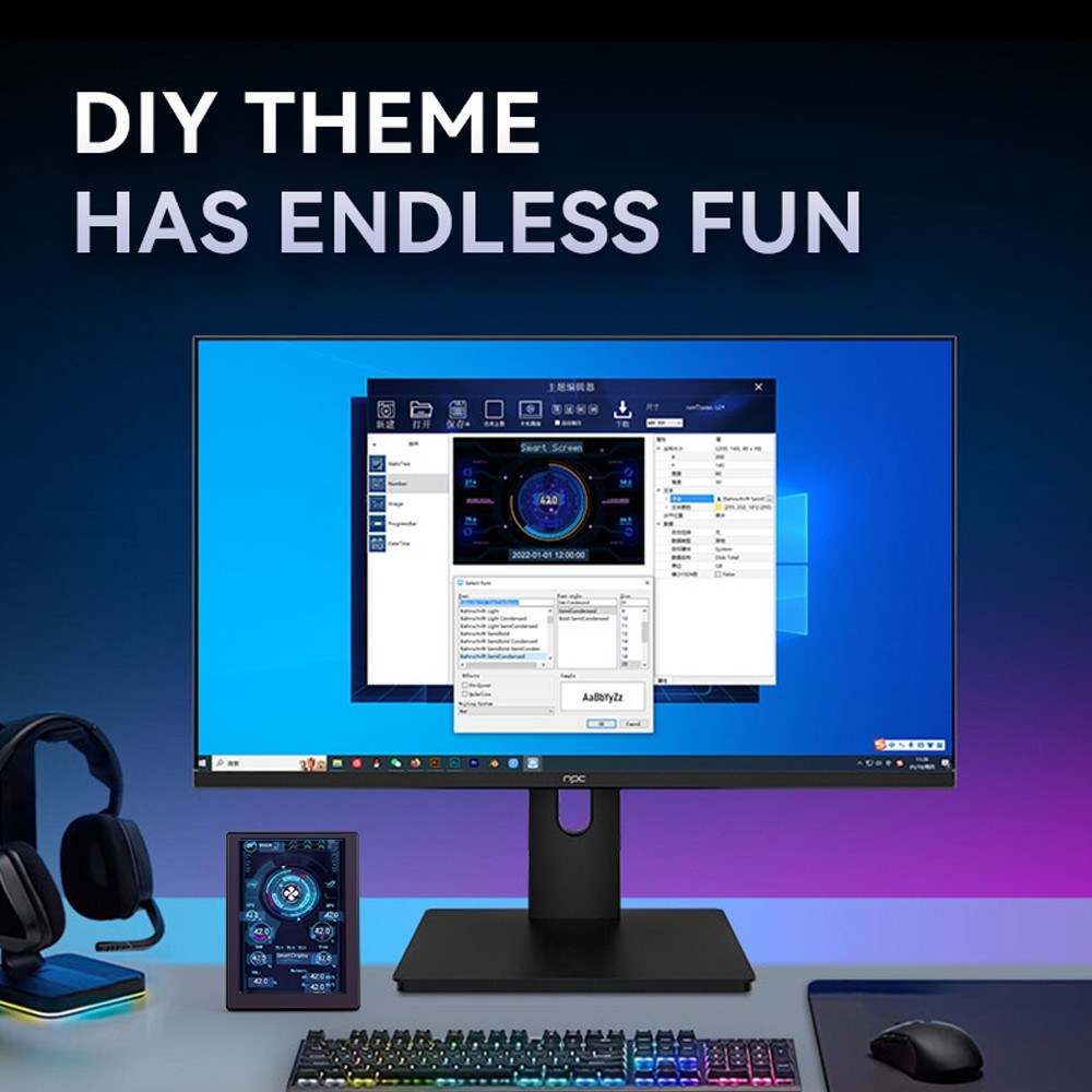 3.5-inch IPS monitor computer monitor CPU - black | Daraz.lk