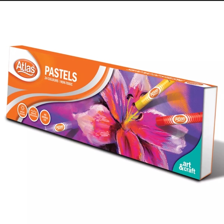 Atlas Pastel 24 Colors - 01 Box | Daraz.lk