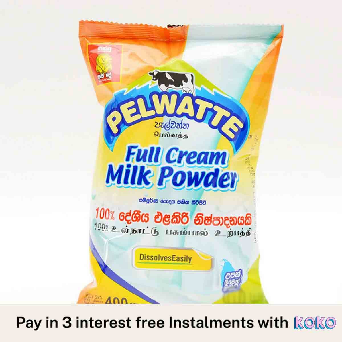 Pelwatte Full Cream Milk Powder 400g | Daraz.lk