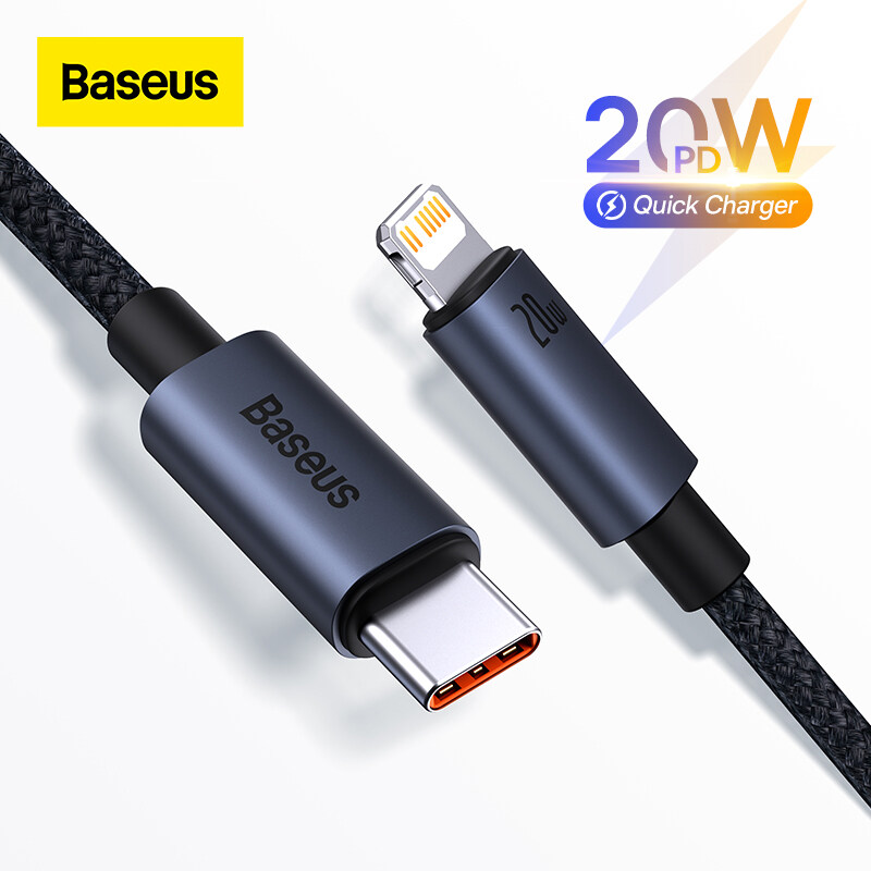 Baseus PD20W USB C Fast Charging Cable for iPhone 13 12 11 Pro Max USB ...