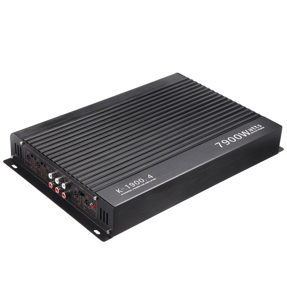 4-Channel Audio Power Amplifier 7900W High Power Amp. Four-Way 12.0V ...