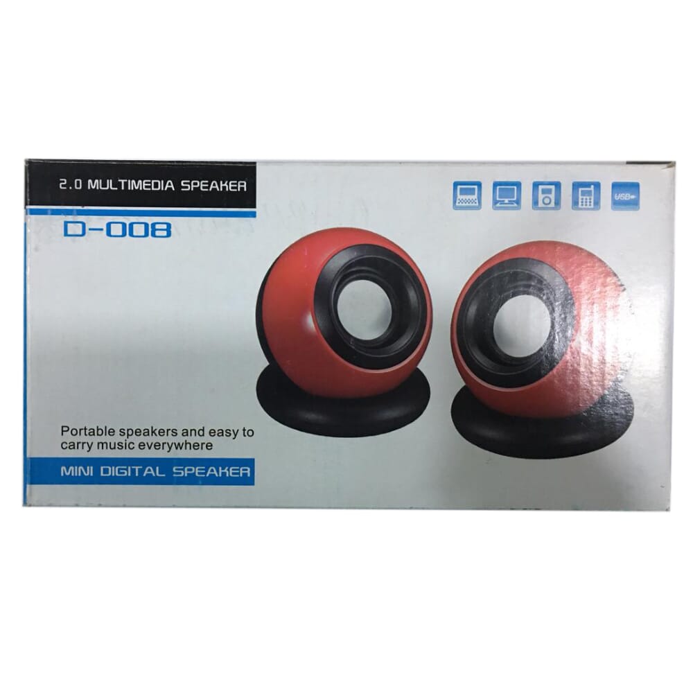2.0 Multimedia Speaker D-008 | Daraz.lk