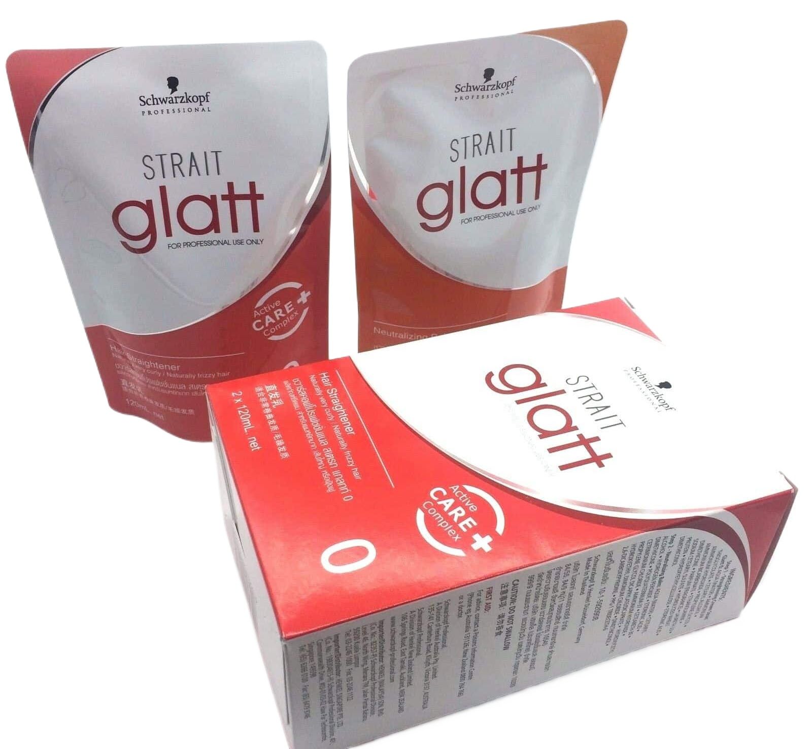 Schwarzkopf Strait Glatt 120ML x 2 Straightener Cream Professional ...
