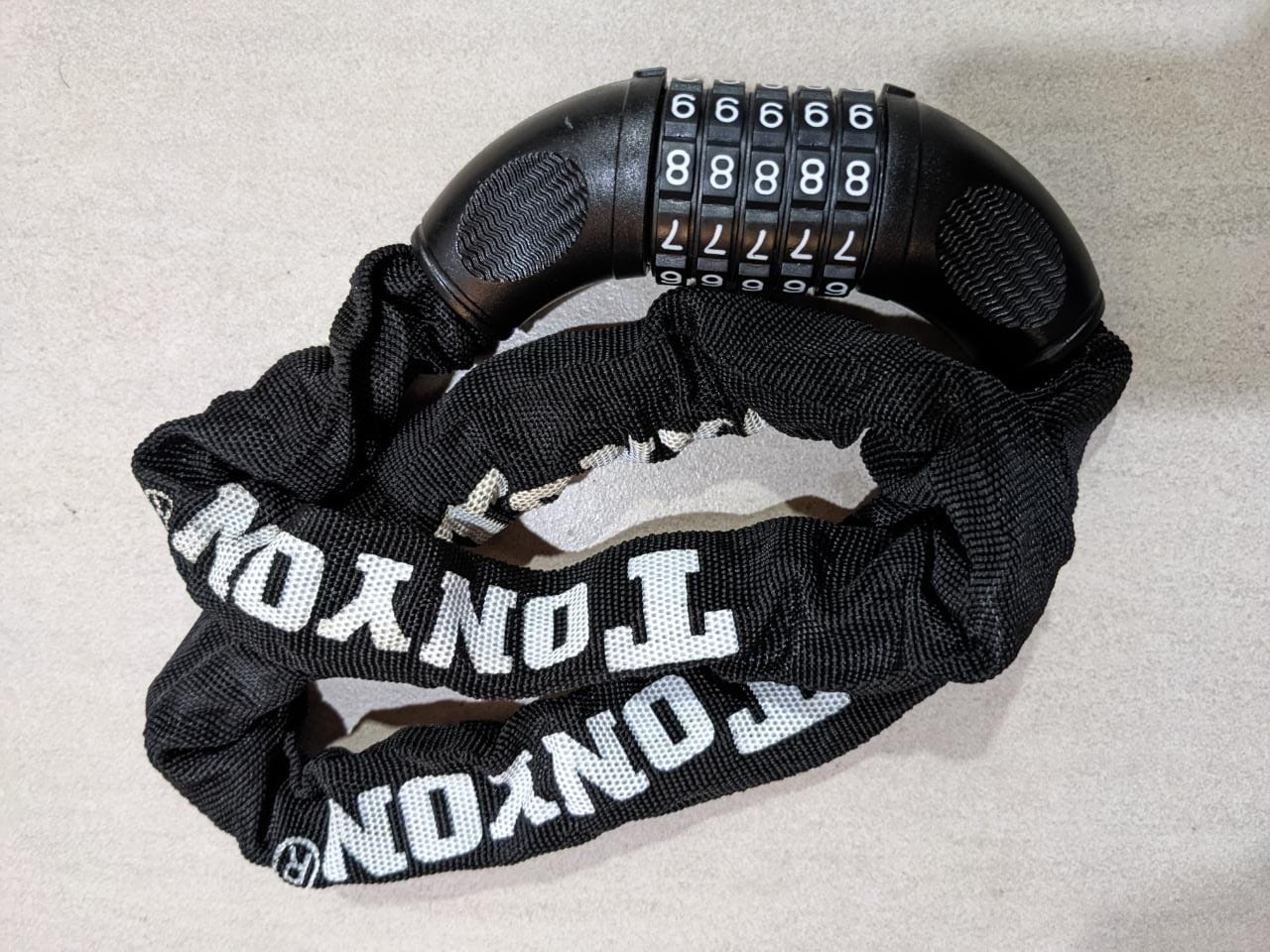 Bicycle Lock Universal TONYON Password Chain Lock Anti-Theft 90CM Cable ...