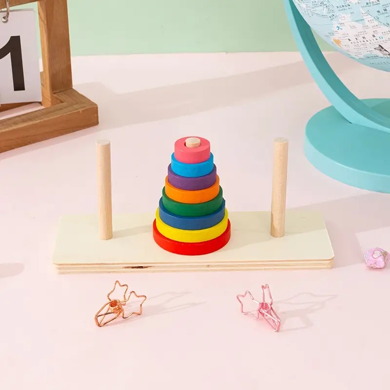 Tower Of Hanoi Wooden Toy Game | Daraz.lk