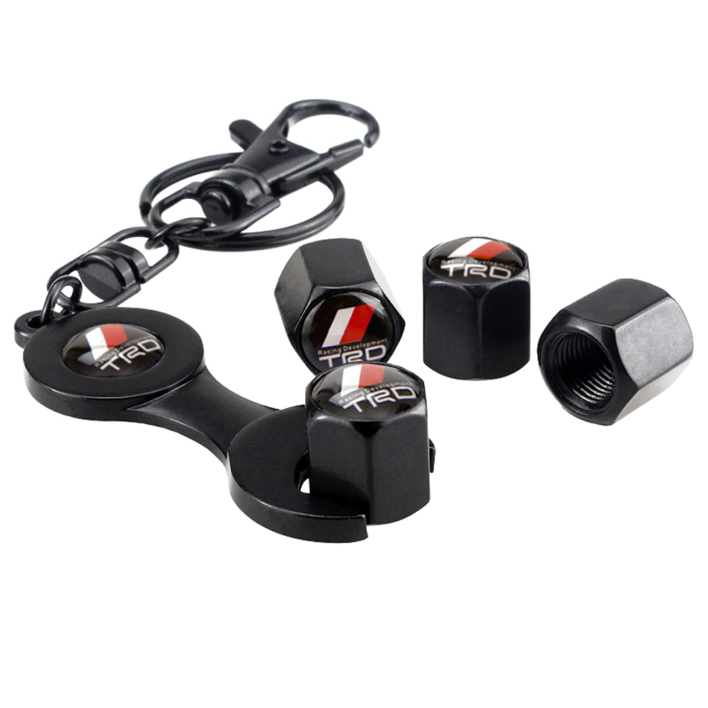 4 Pieces Automotive High Quality Zinc Alloy Tire Valve Caps With one ...