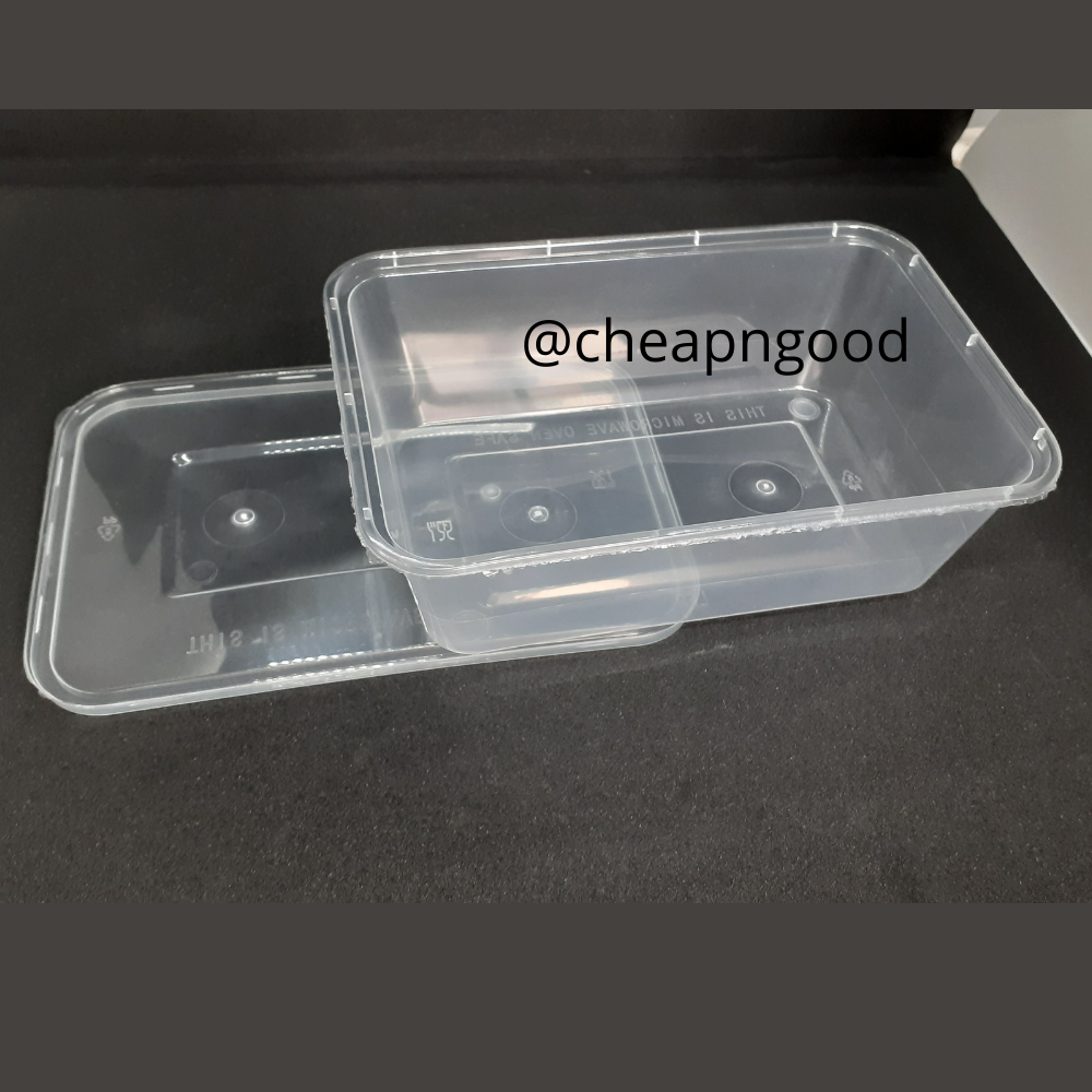Plastic Container Tub Box Microwave Safe Plastic Lunch Box CLEAR 20 ...