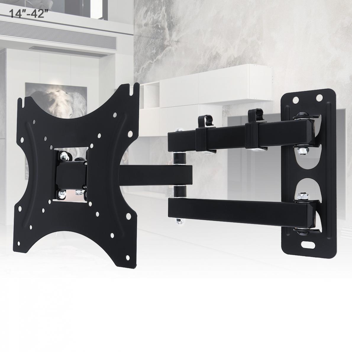 TV Wall Mount Bracket 14-42 Inch LED LCD Adjustable Rotatable Stand ...