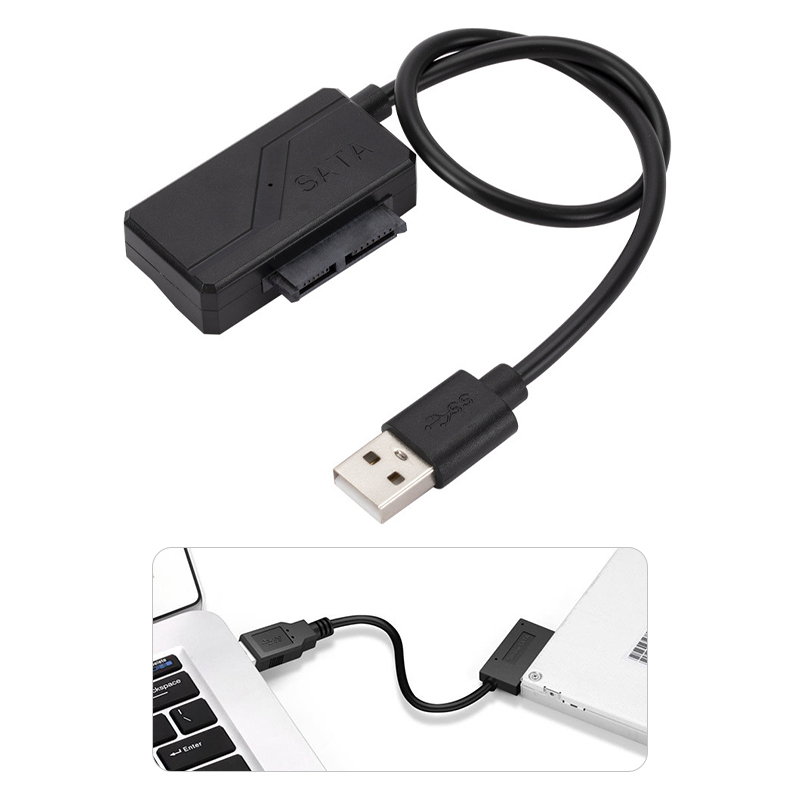 PC CD DVD Rom SATA To USB 2.0 Converter Slimline Sata USB Adapter Drive ...