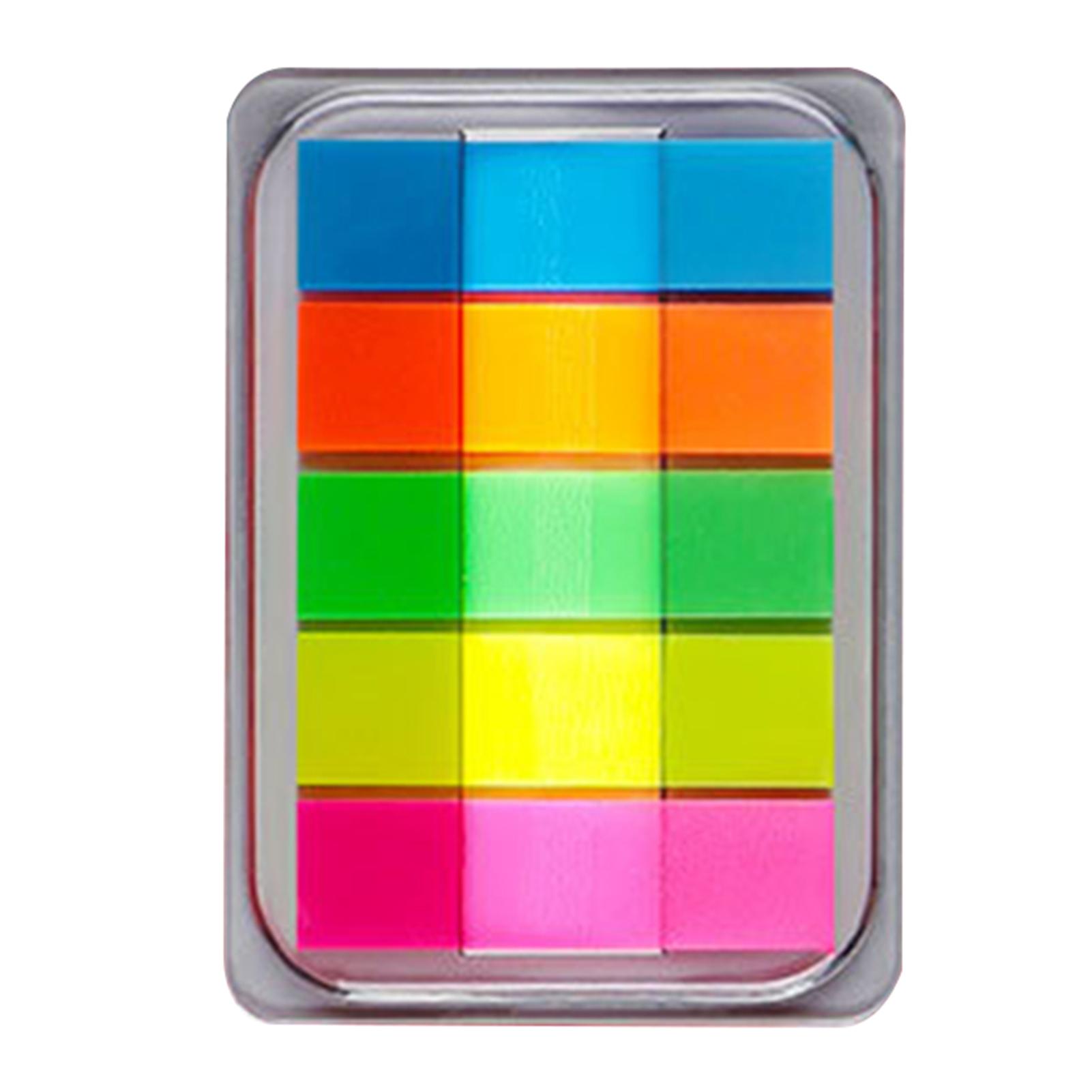 Likovie Bookmark Sticker Easy to Use Transparent Fluorescent Sticky ...